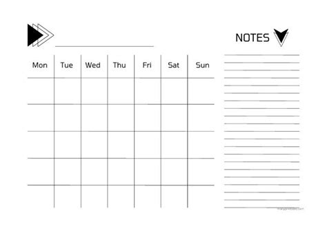 Free Printable Blank Monthly Calendars Many Printable