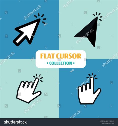 Pointer Cursor Icons Web Arrows Cursors Stock Vector Royalty Free 2275319901 Shutterstock
