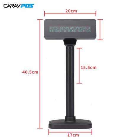 VFD CUSTOMER DISPLAY LINES CHARACTERS POLE DISPLAY USB One Stop Shopping Centre