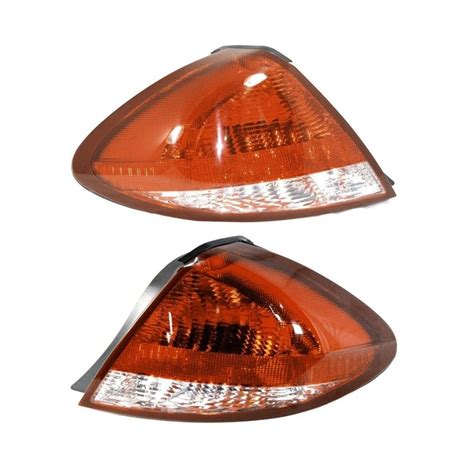 Viohi Left Driver And Right Passenger Side Tail Light Clear And Red Lens