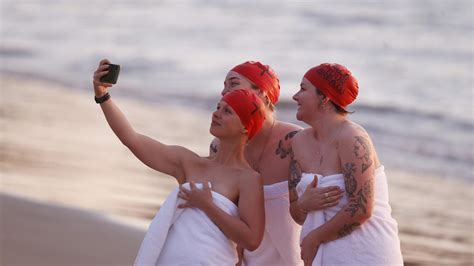 Thousands Drop Their Towels For 2025 Nude Solstice Swim The Courier Mail
