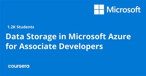 Data Storage In Microsoft Azure For Associate Developers Coursya
