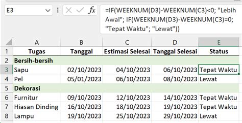 Fungsi Weeknum Pada Excel Excelandor