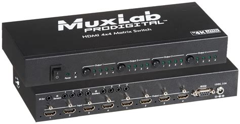 HDMI 4x4 Matrix Switch UHD 4K Muxlab