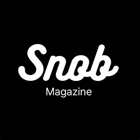 스노브 매거진 Snob Mag Youtube