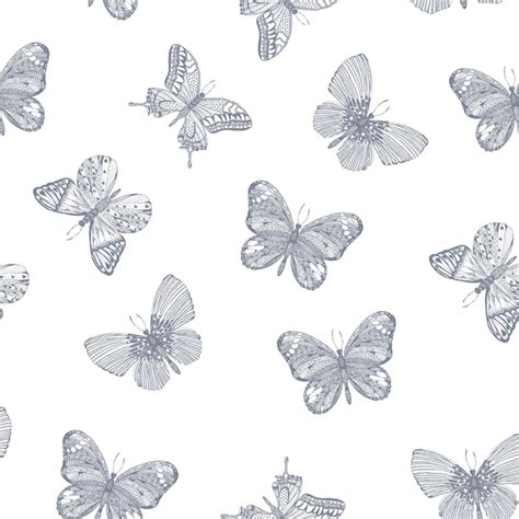 Premium Vector Seamless Butterfly Pattern Vector For Textile Print And Wallpaper Premium Vector Seamless Butterfly Pattern Vector For Textile Print And Wallpaper