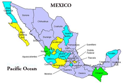 Mappi Map Of Countries Mexico