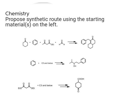 Answered Chemistry Propose Synthetic Route Using Bartleby