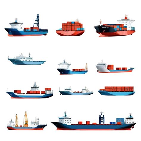 Carriers Vector Set White Background Isolated A High Quality Premium