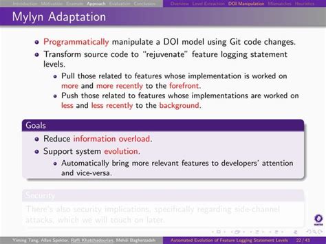 Automated Evolution Of Feature Logging Statement Levels Using Git