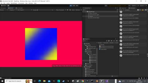 Experiment Neural Net Training Using Sentis Tensors Unity Engine