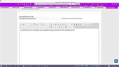 Need Taskbar Icons Arranged As Follows Solved Windows 10 Forums