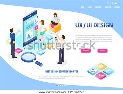 Uxui Design Workflow Development Process Modern Stock Vector Royalty