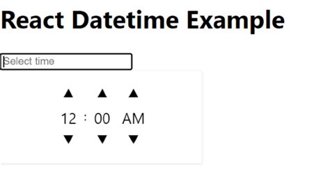 how to create a time picker in reactjs js tutorial php cn