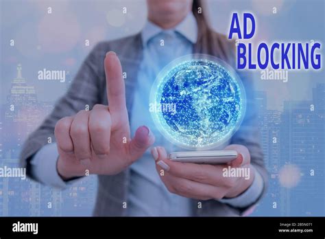 Handwriting Text Writing Ad Blocking Conceptual Photo Program That Will Remove Different Kinds