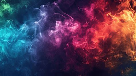 추상 화려한 생생한 무지개 네온 연기 배경 생성 Ai 배경 검은색 생성 배경 일러스트 및 사진 무료 다운로드 Pngtree
