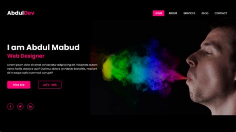 creating a stunning portfolio website with html and css