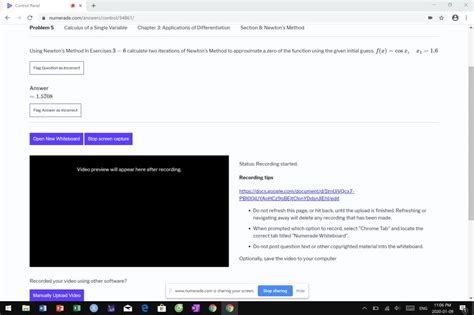 Using Newtons Method In Exercises 3 6 Calculate Two Iterations Of