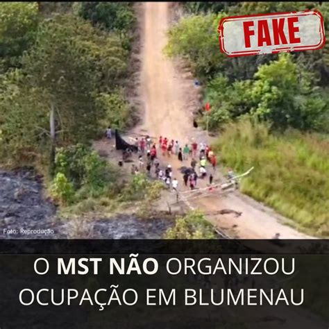 O Mst NÃo Ocupou área Em Blumenausc Mst