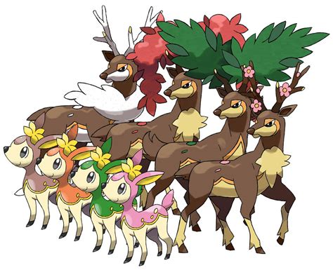 585 586 Deerling Evolution By Torathor On Deviantart