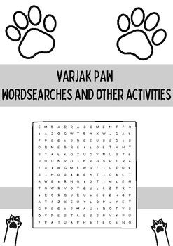 Varjak Paw Wordsearches And Other Activities By Lauren Grant Tpt