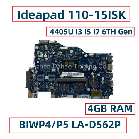 Biwp4 P5 La D562p For Lenovo Ideapad 110 15isk Laotop Motherboard With 4405u I3 I5 I7 6th Gen