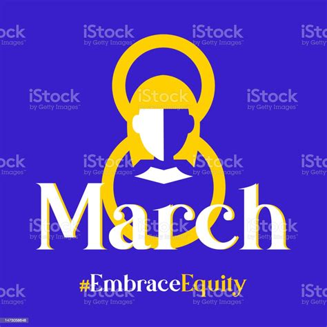3월 8일 평등을 포용하는 것은 2023년 세계 여성의 날의 주제입니다 벡터 그림입니다 2023년에 대한 스톡 벡터 아트 및 기타 이미지 2023년 3월 Day 7
