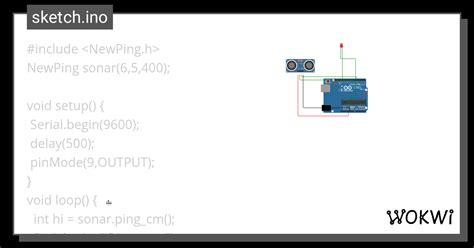 Ultrasonic Sensor Led Hari Wokwi Esp32 Stm32 Arduino Simulator