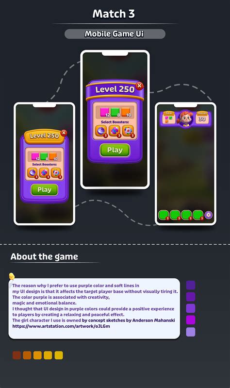 Game Ui Design Match 3 Game Ui Behance