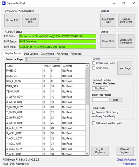 EVAL ADIS FX3 Setup And Troubleshooting Guide Analog Devices Wiki