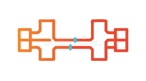 Abstract Interconnected Shapes Network Data Vector Vector Design Generative Ai Stock Vector