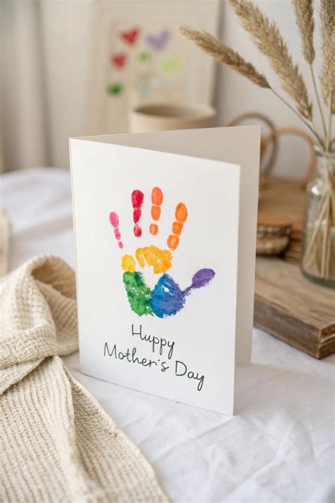 14 Creative Mothers Day Handprint Card Ideas