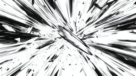 Abstract Lines Explode Outward With Dynamic Energy And Geometric Shapes Digital Art Stock