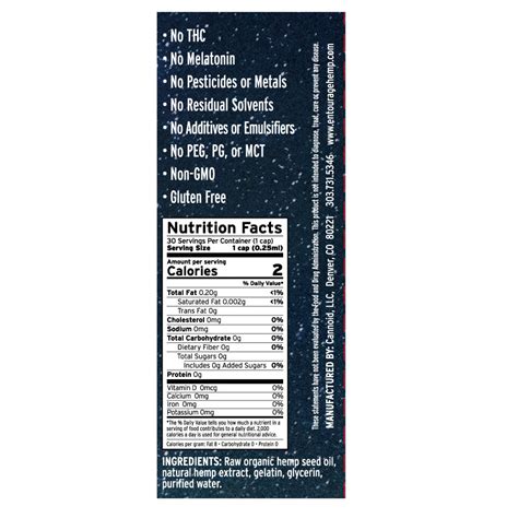 Entourage Hemp Cbd Softgels Topicals And Tinctures