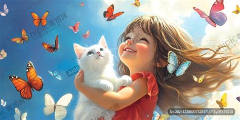 Ai创作图高清女孩壁纸 梦幻唯美童话童年美梦 唯美女孩壁纸 梦幻儿童插画超治愈 快乐童年淘气精灵 花猫与童话 小女孩墙纸 梦幻儿插插画 梦幻天使童话故事 小猫扑蝴蝶 抓蝴蝶插画 梦幻儿童插画