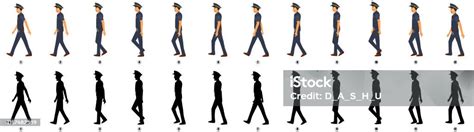 Businessman Walk Cycle Animation Sprite Sheet Stock Illustration Download Image Now Cycle