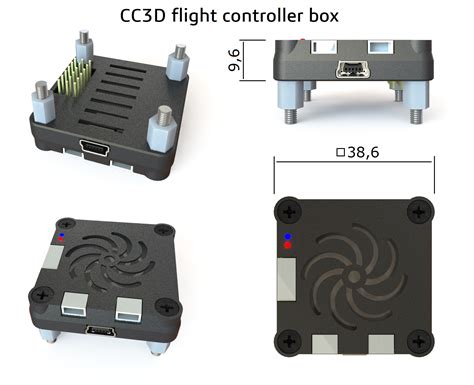 Free Stl File Cc3d Flight Controller Box・3d Printer Design To Download・cults