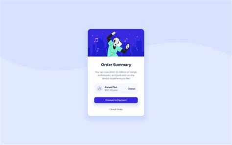 Frontend Mentor Order Summary Component Coding Challenge Solution