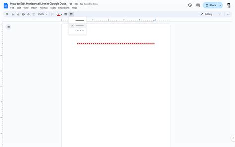 How To Edit Horizontal Line In Google Docs Using Tables