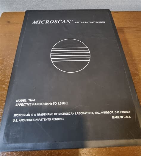 Microscan Tm 8 Anti Resonant System Audio Other Audio Equipment On Carousell