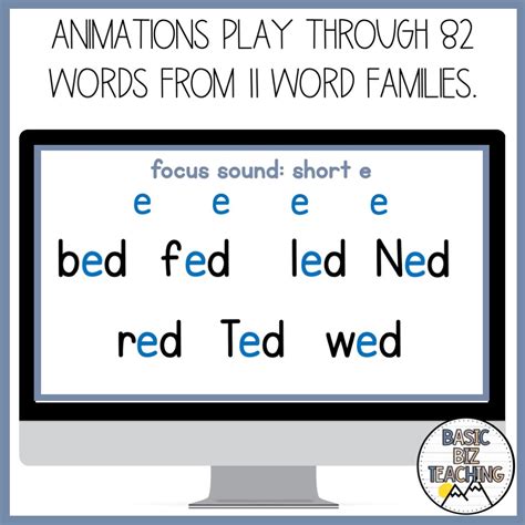 Short E Blending Practice Backward Decoding Cvc Ccvc Cvcc Words