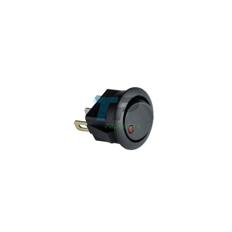 Round Toggle Switch With Red Led Light Tec Products
