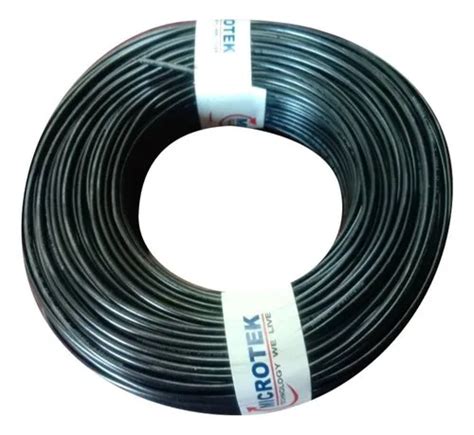 Black Microtek Single Core Wire Inr 11 Meter By Raj Electricals