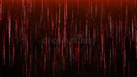Binary Code With Numbers Moving On The Screen Digital Age Binary
