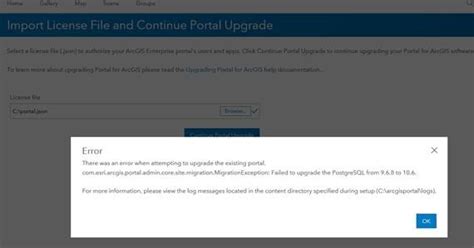 Portal For ArcGIS Upgrade From To Fail Page Esri Community