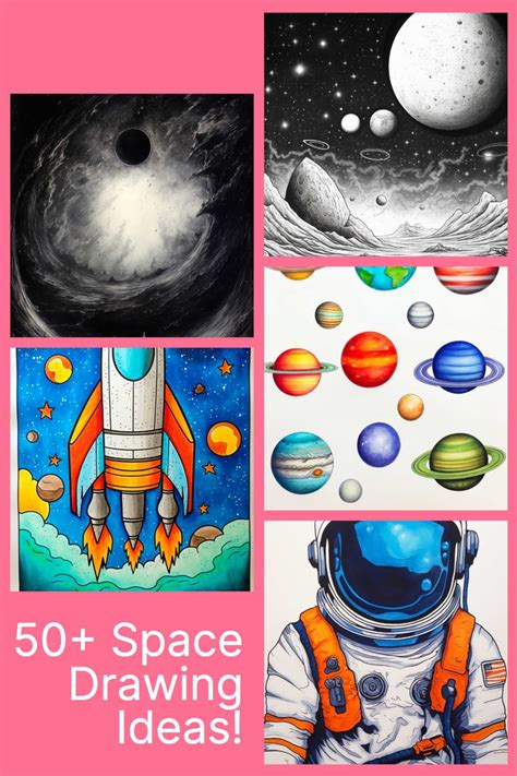 50 Space Drawing Ideas Explore The Universe With Your Sketchbook