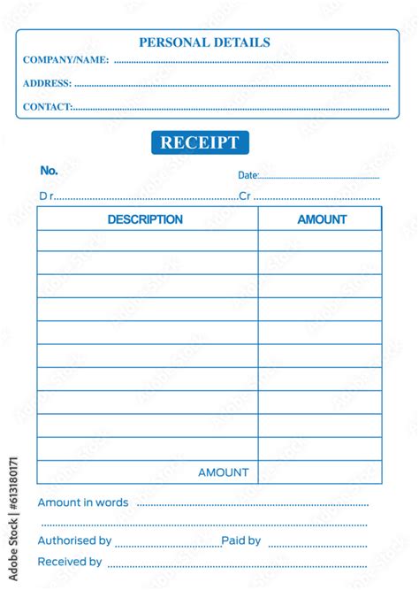 Editable Vector Templates For Receipts Invoices And Delivery Forms