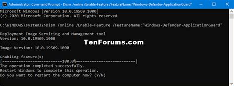 Turn On Or Off Microsoft Defender Application Guard In Windows 10 Tutorials