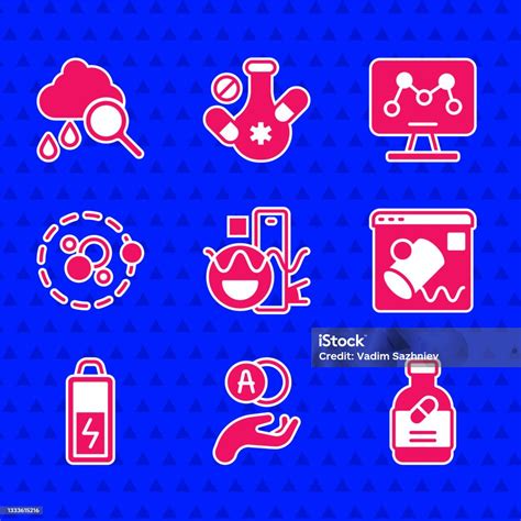 기본 기하학적 모양 원자 의학 병 및 알약 데이터 시각화 배터리 유전 공학 및 비 아이콘구름을 설정합니다 벡터 Dna에 대한 스톡 벡터 아트 및 기타 이미지 Istock