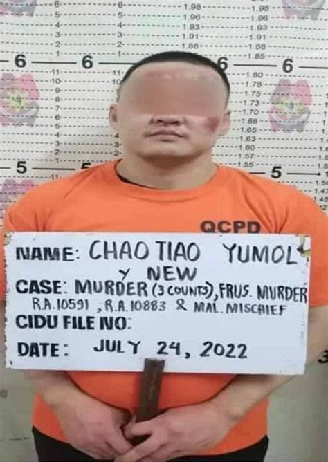 Wanna Fact Ph Mugshot Of Chao Tiao Yumol The Suspect In